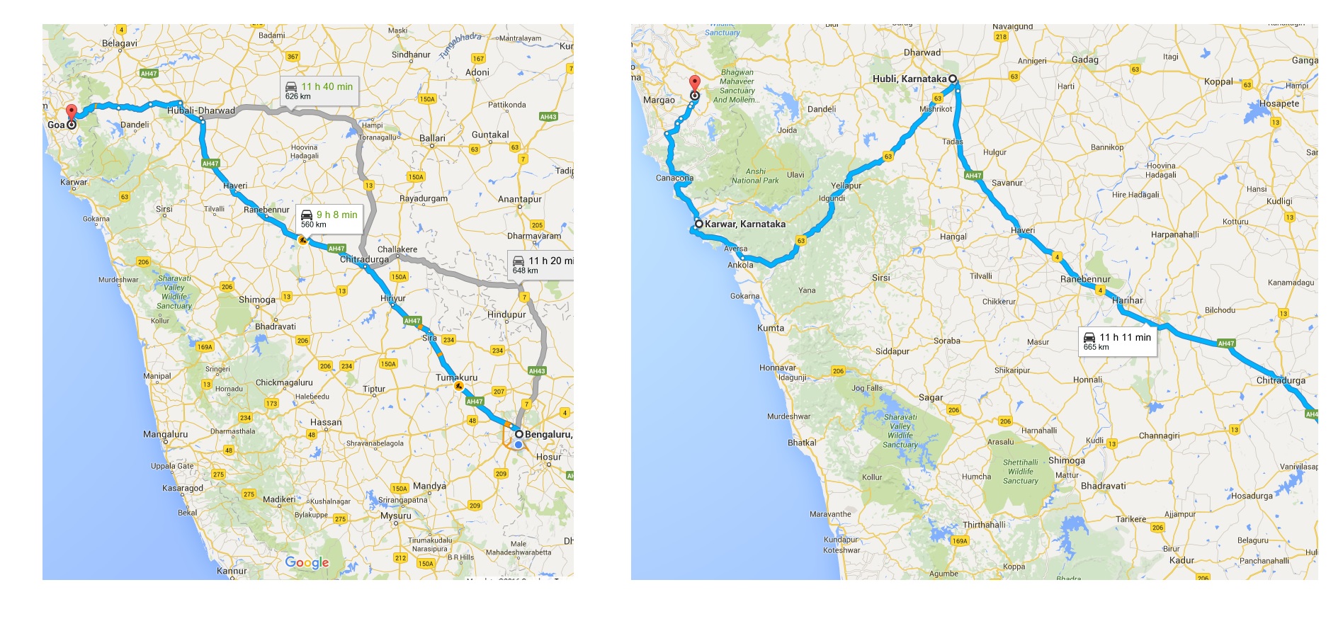 Car drive from Bangalore to Goa – Route & Itinerary – Planet-Trekker-Blog