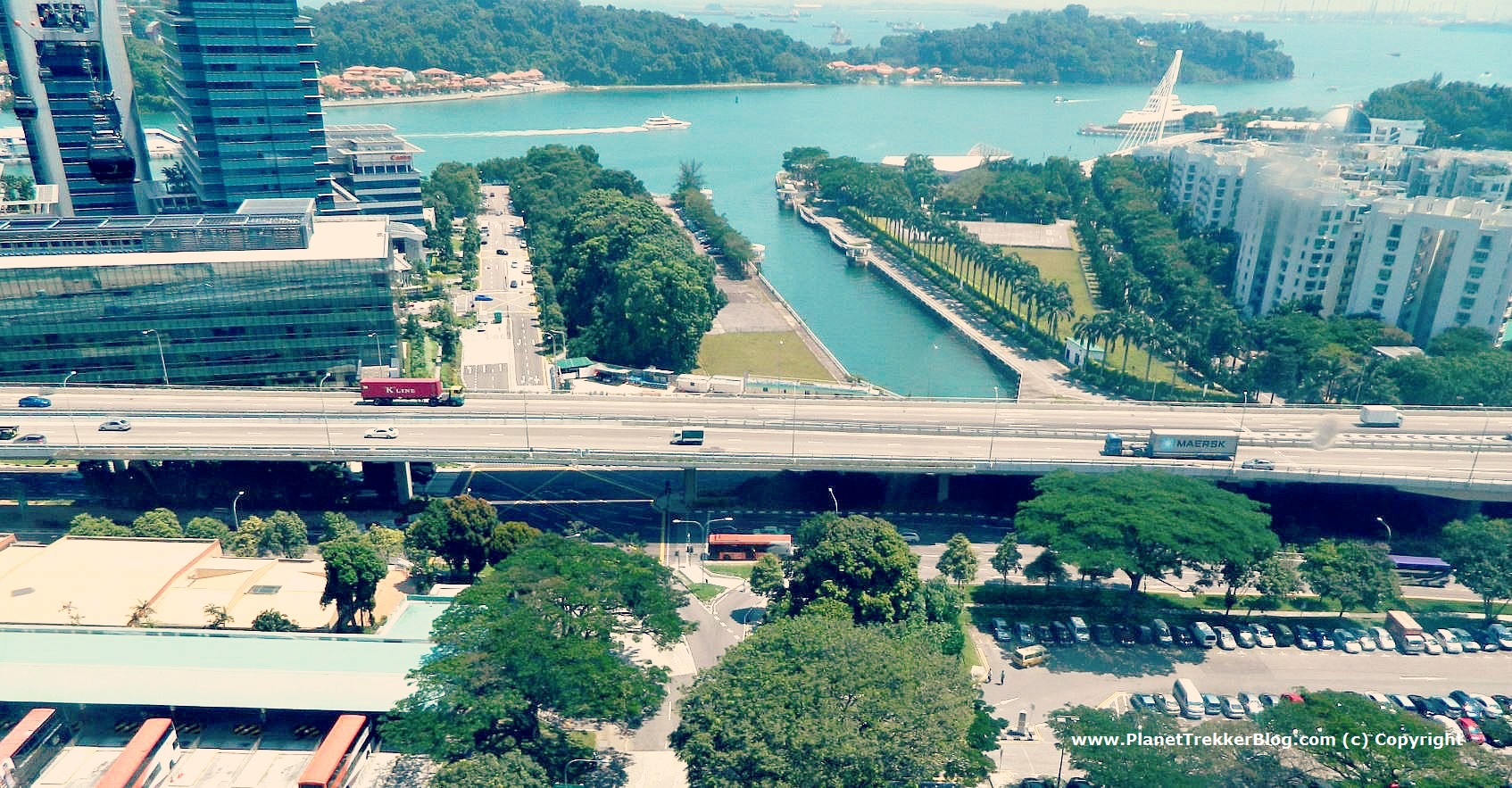 Cable car ride to from Mount Faber to Sentosa island – Planet-Trekker-Blog