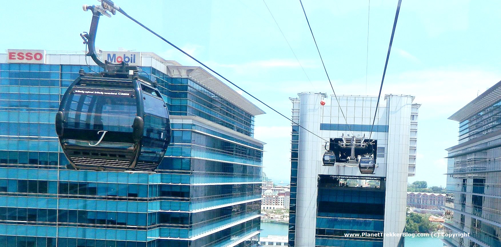 Cable car ride to from Mount Faber to Sentosa island – Planet-Trekker-Blog